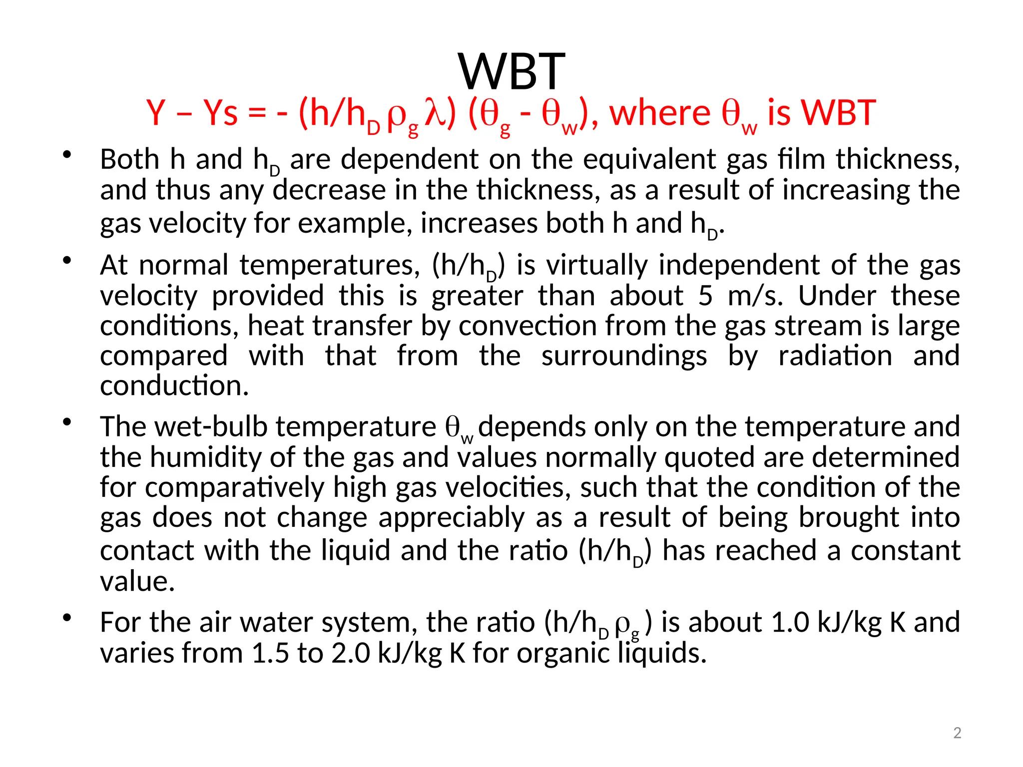 Wet Bulb Temperature and Adiabatic saturation temperature | PPT
