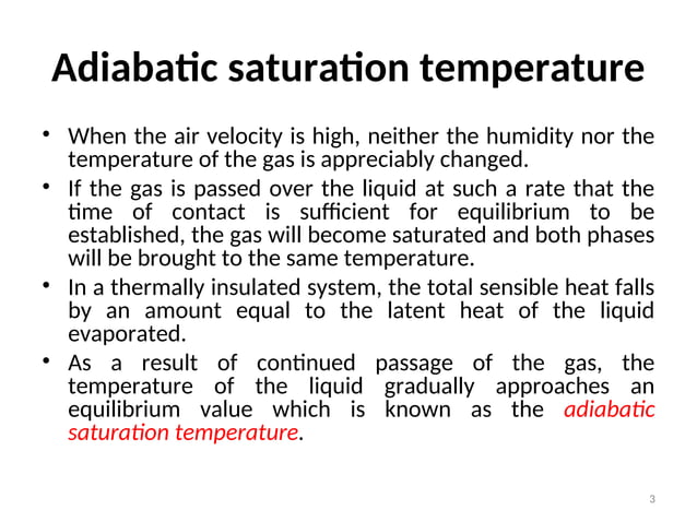Wet Bulb Temperature and Adiabatic saturation temperature | PPT | Weather | Science