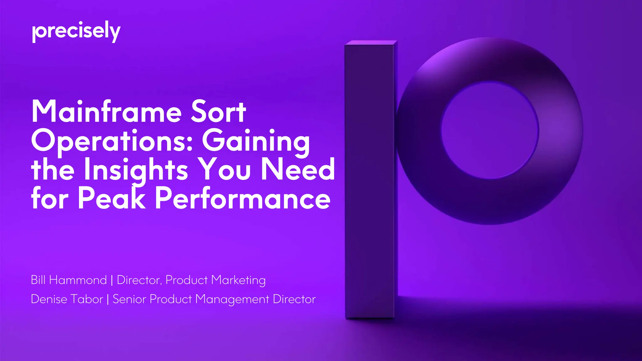 Mainframe Sort Operations: Gaining the Insights You Need for Peak Performance | PPT