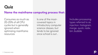 Mainframe Sort Operations: Gaining the Insights You Need for Peak ...