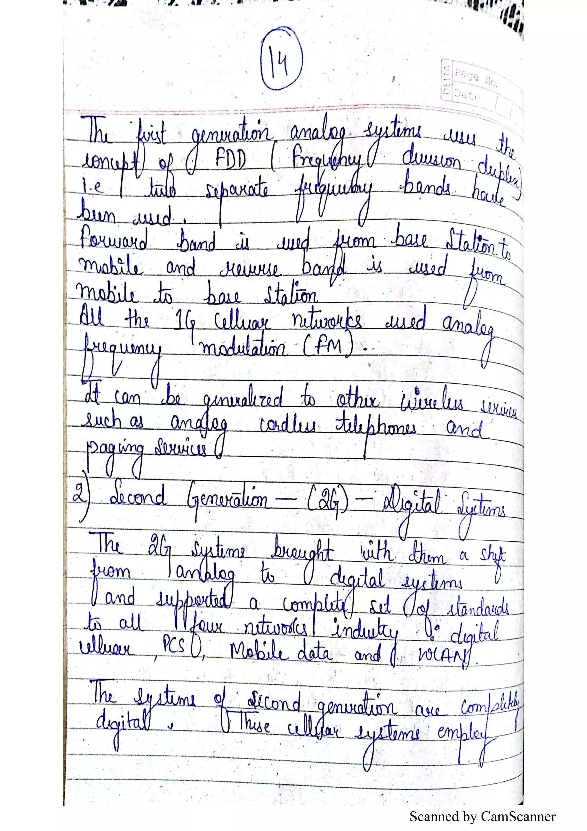 WIRELESS COMMUNICATION HANDWRITTEN NOTES FOR IP | PDF