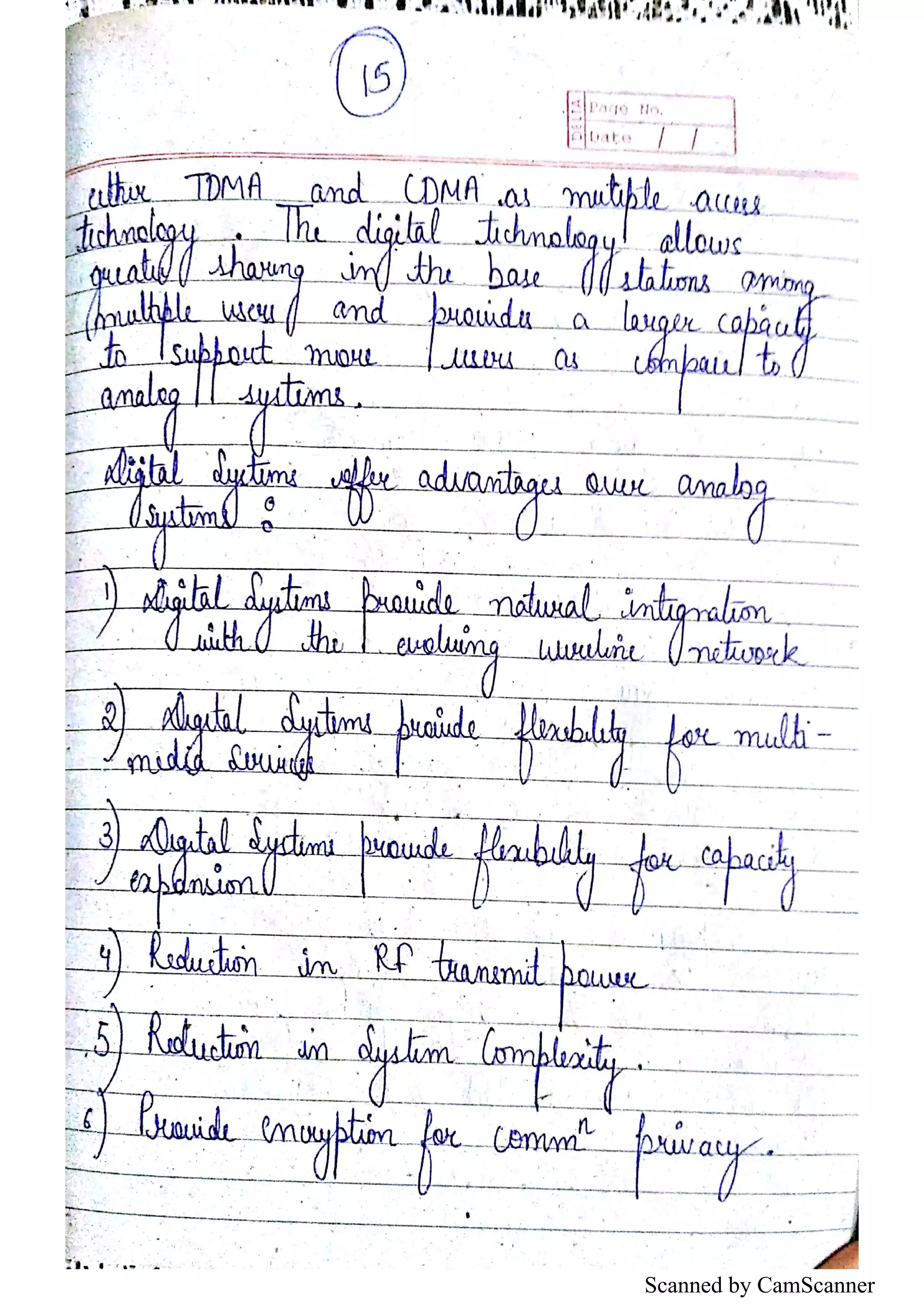 WIRELESS COMMUNICATION HANDWRITTEN NOTES FOR IP | PDF