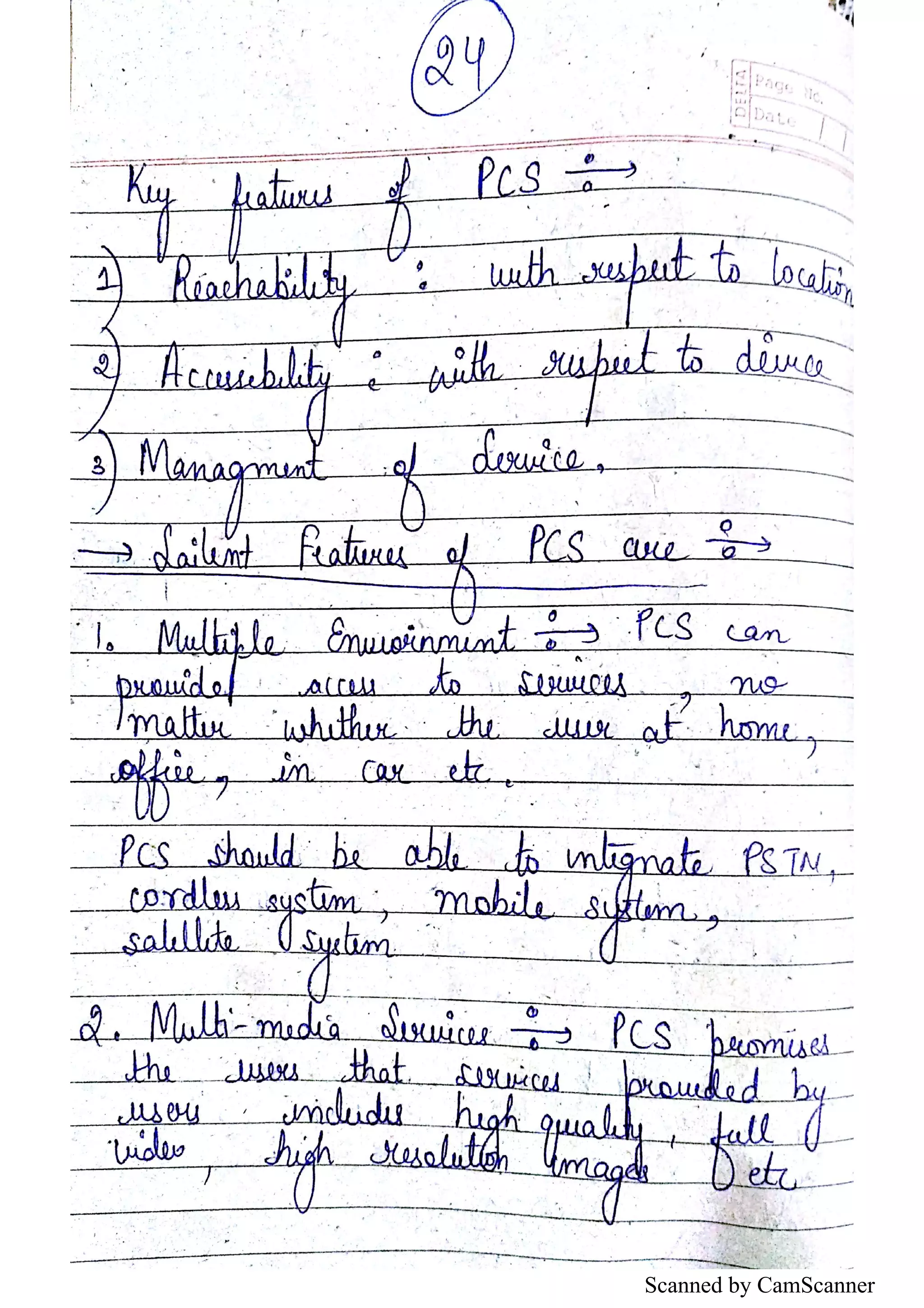 WIRELESS COMMUNICATION HANDWRITTEN NOTES FOR IP | PDF