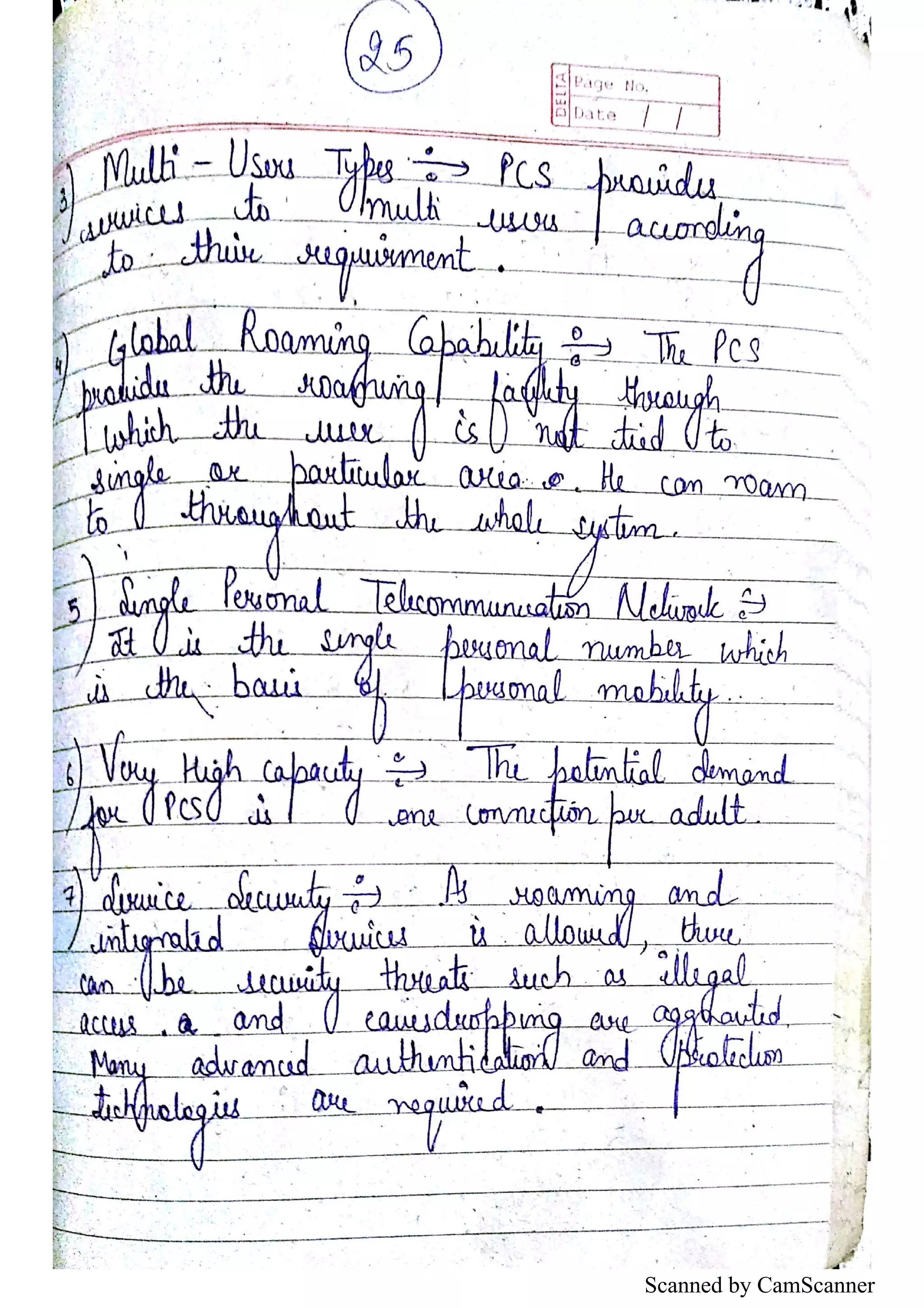 WIRELESS COMMUNICATION HANDWRITTEN NOTES FOR IP | PDF