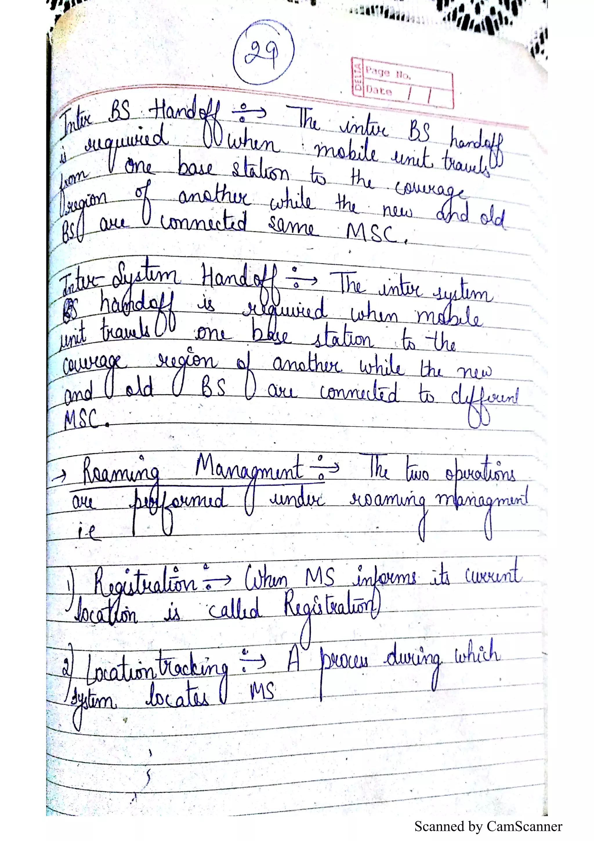 WIRELESS COMMUNICATION HANDWRITTEN NOTES FOR IP | PDF