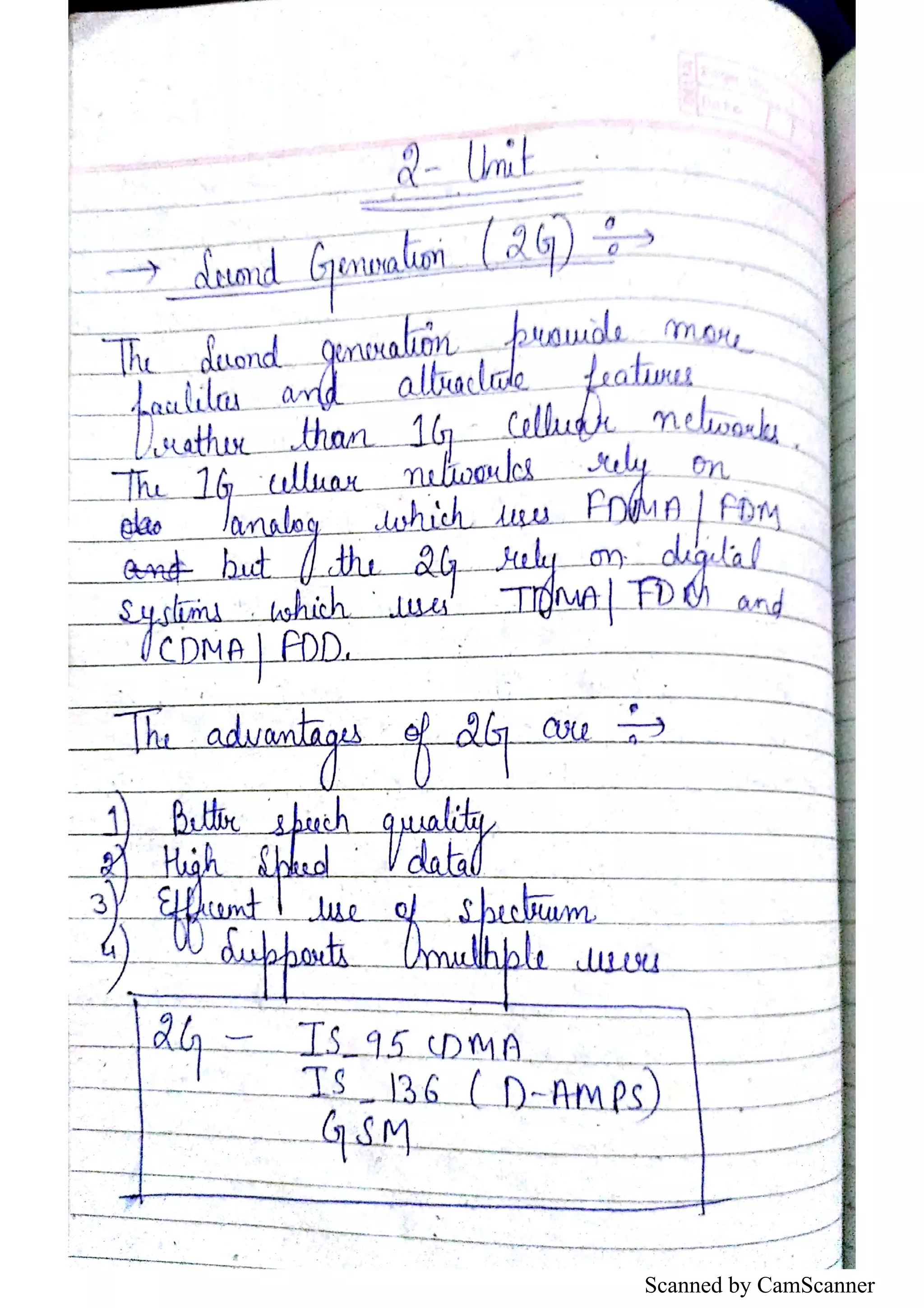 WIRELESS COMMUNICATION HANDWRITTEN NOTES FOR IP | PDF