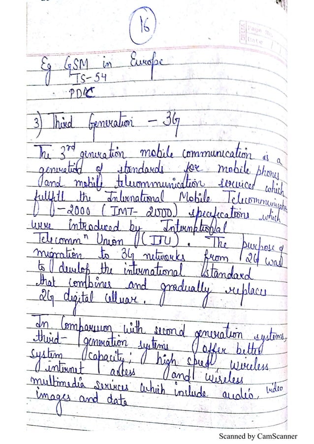 WIRELESS COMMUNICATION HANDWRITTEN NOTES FOR IP | PDF | Computer ...