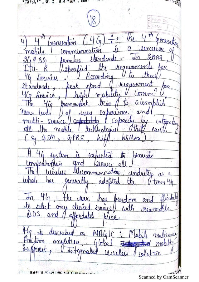 WIRELESS COMMUNICATION HANDWRITTEN NOTES FOR IP | PDF | Computer ...