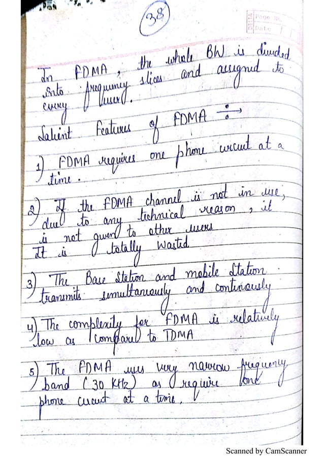 WIRELESS COMMUNICATION HANDWRITTEN NOTES FOR IP | PDF | Computer ...