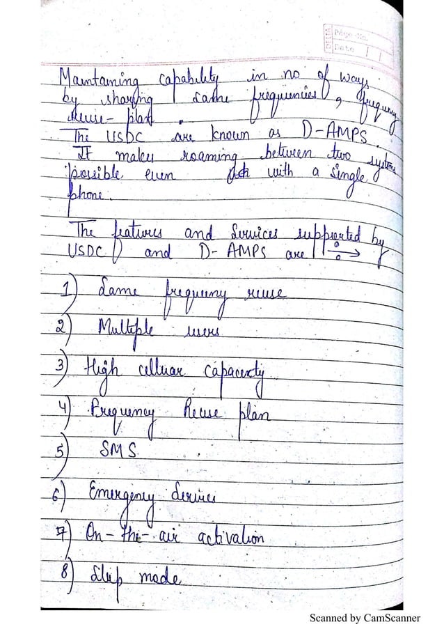 WIRELESS COMMUNICATION HANDWRITTEN NOTES FOR IP | PDF | Computer ...