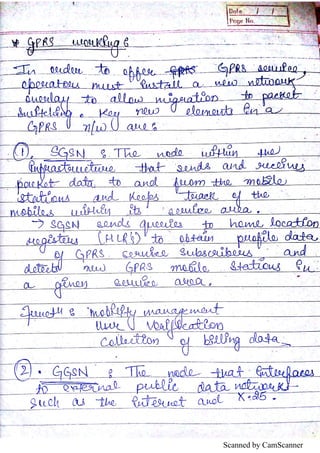 WIRELESS COMMUNICATION HANDWRITTEN NOTES FOR IP | PDF