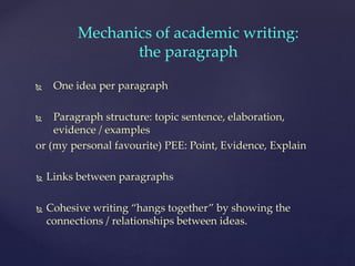 Academic Writing | PPTX
