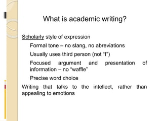 Academic writing - Akisha Pearman | PPT