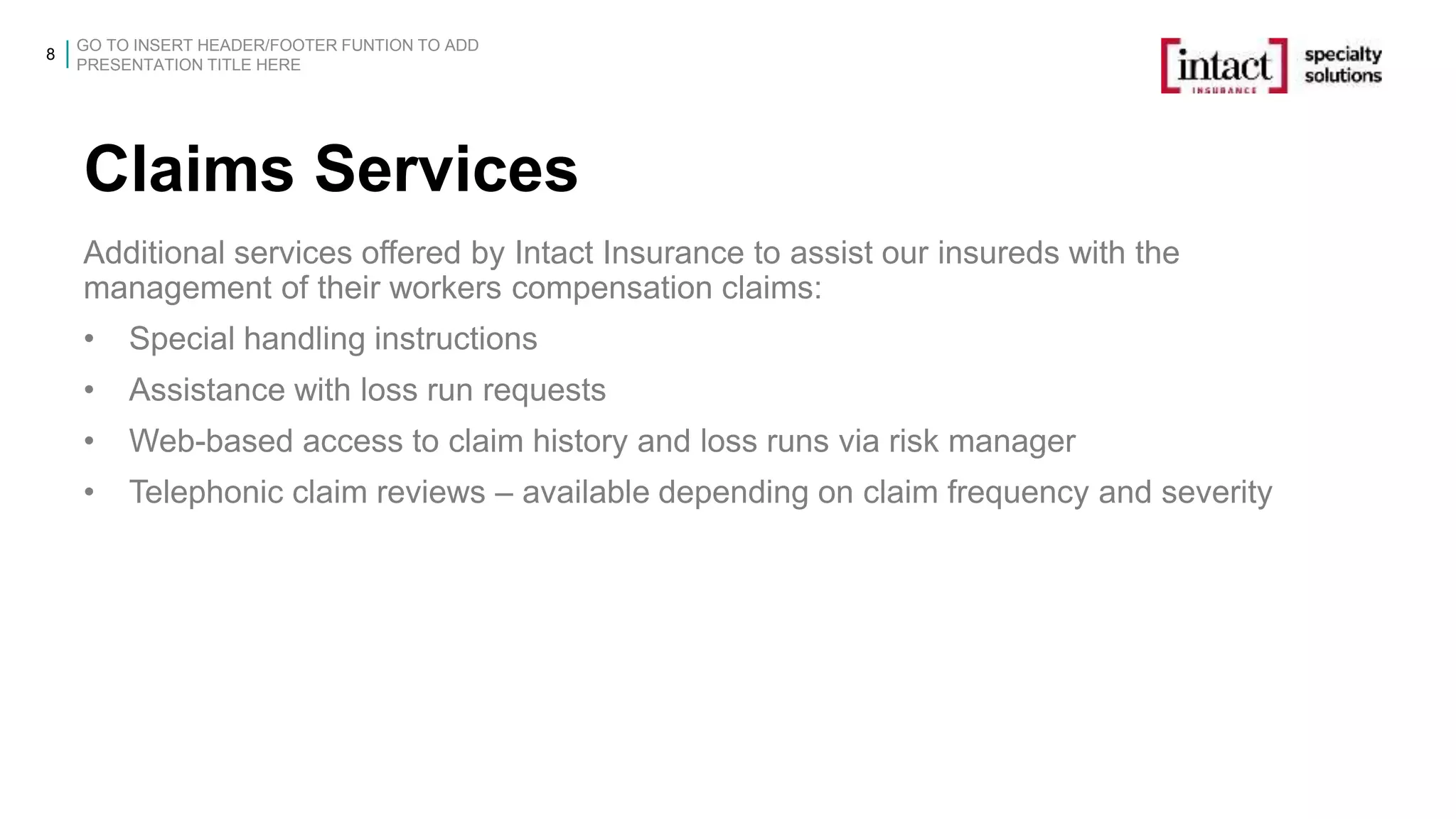 Workers Compensation Claims Services | PPTX