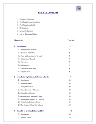 Working Capital-cover page - final project-ii | PDF