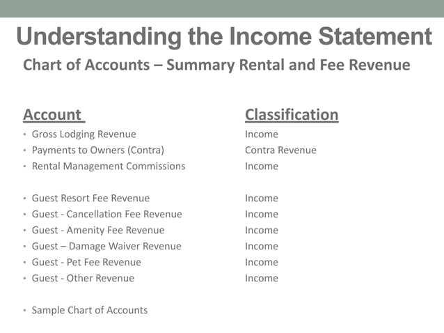Vacation Rental Income Statements "How-To" Ben Edwards, Weatherby ...