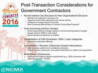 Baker Tilly Presents: Government Contractor Mergers & Acquisitions ...