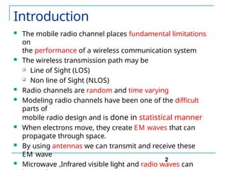 Wireless communication Mobile Radio Propagation | PPTX