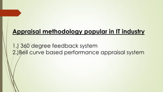 Performance Appraisal in IT industry | PPTX