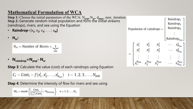 Economic Dispatch by Water Cycle Algorithm | PPT Economic Dispatch by Water Cycle Algorithm | PPT