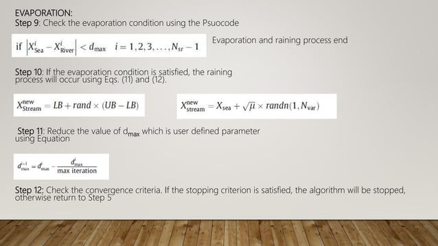Economic Dispatch by Water Cycle Algorithm | PPT Economic Dispatch by Water Cycle Algorithm | PPT