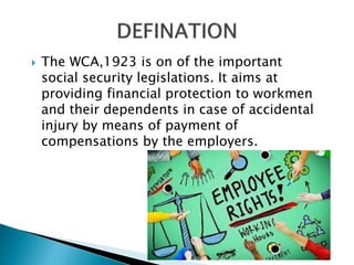 Workmen Compensation act (WCA), 1923 by Atikur Rahman | PPTX