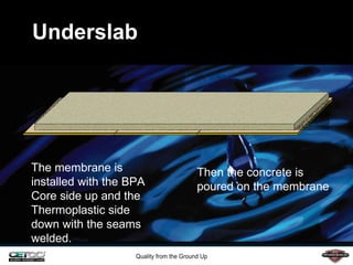 Coreflex Dual System Plaza Deck Waterproofing | PPT