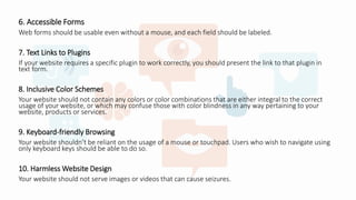 WCAG | PPTX | Web Design and HTML | Internet