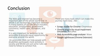 Web Content Accessibility Guidelines | PPTX