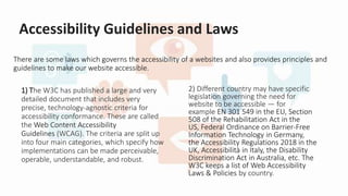 Web Content Accessibility Guidelines | PPTX