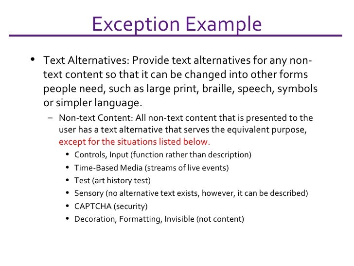 WCAG 2.0, Simplified