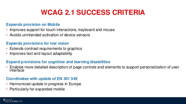 Wcag 21 What You Need To Know About The Most Recent Accessibility S