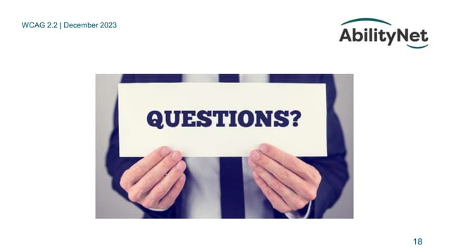 WCAG 2.2 - An Overview of the New Accessibility Guidelines.pptx | Web Development | Internet