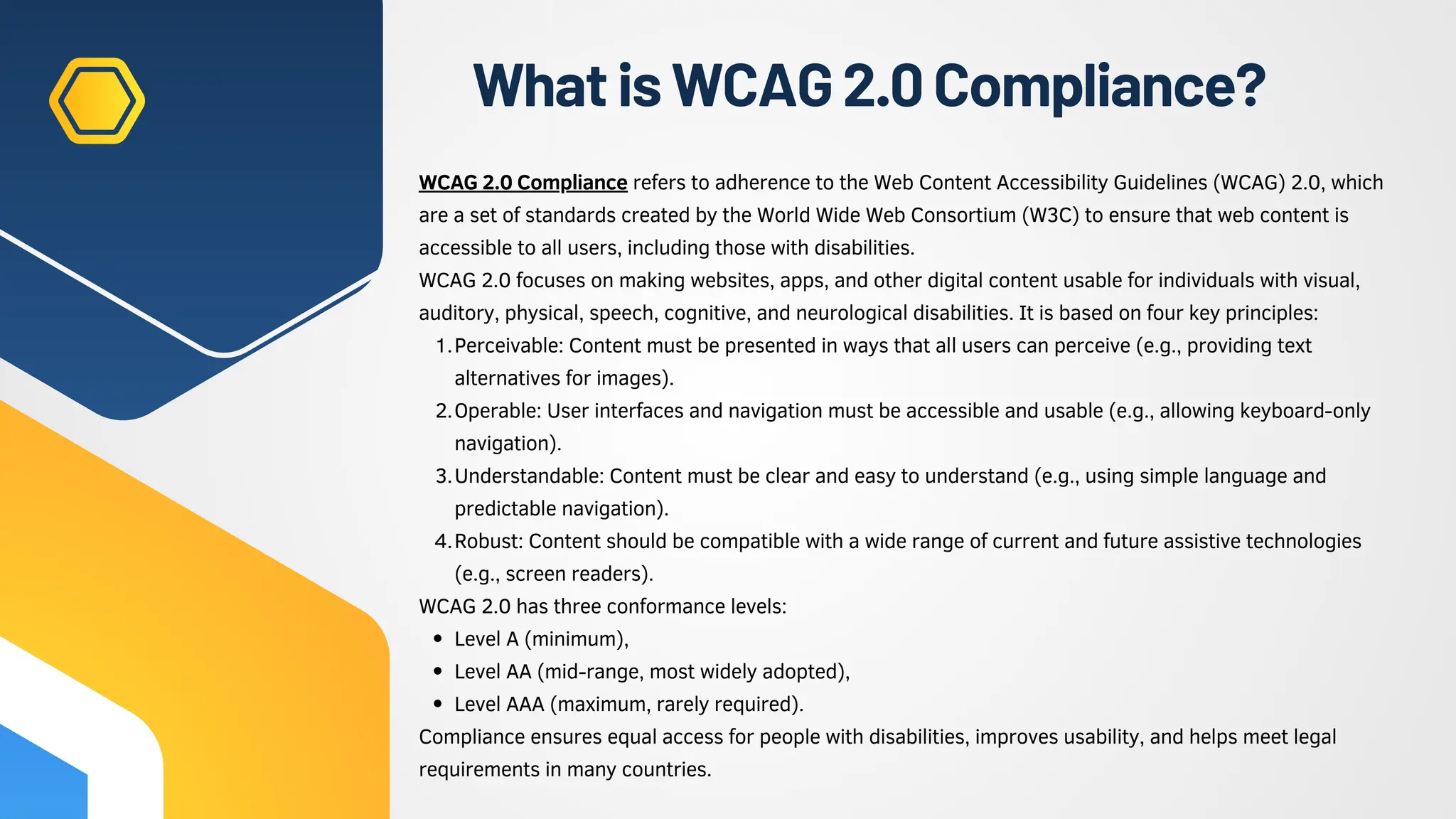WCAG 2.0 Compliance: Ensuring Web Accessibility for All | PPT