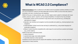 WCAG 2.0 Compliance: Ensuring Web Accessibility for All | PPT