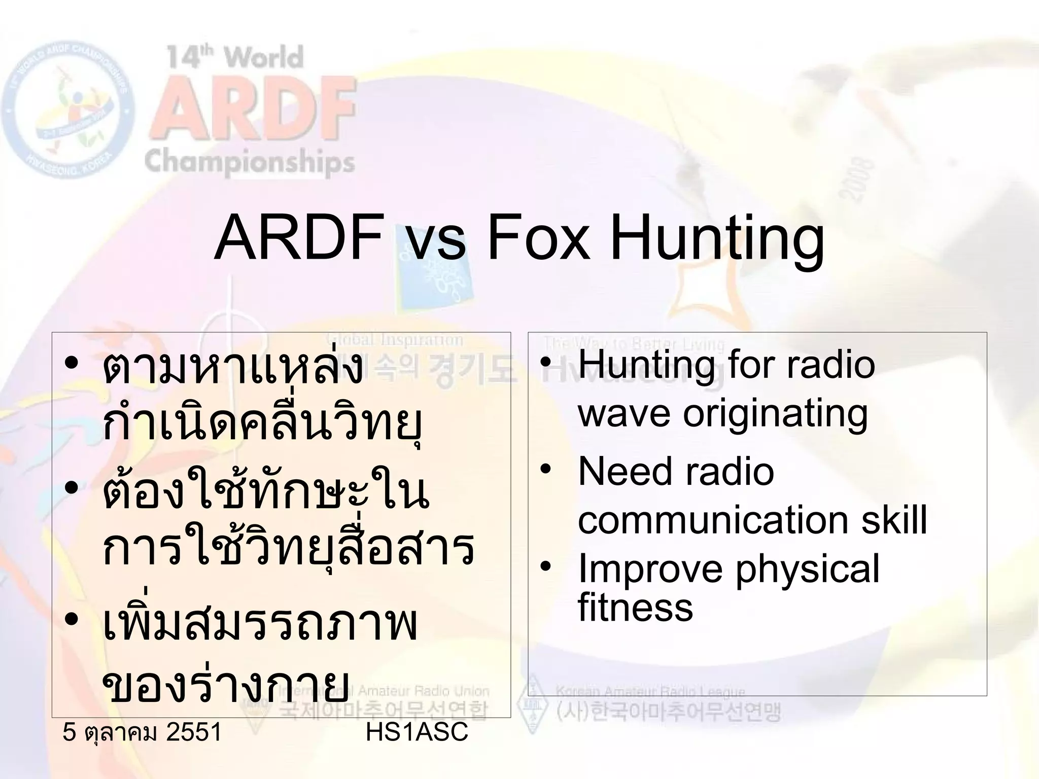 ARDF World Championship | PPT