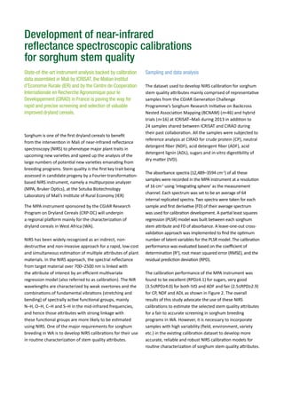 Development of near-infrared reflectance spectroscopic calibrations for sorghum stem quality | PDF