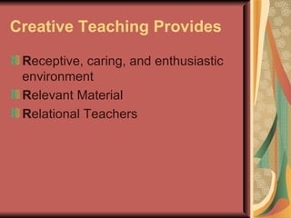 Creativity In Christian Education | PPT