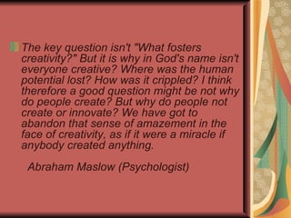Creativity In Christian Education | PPT