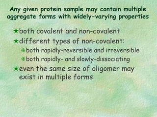 Analyzing Aggregates of Different Sizes and Types: SEC vs. Analytical ...