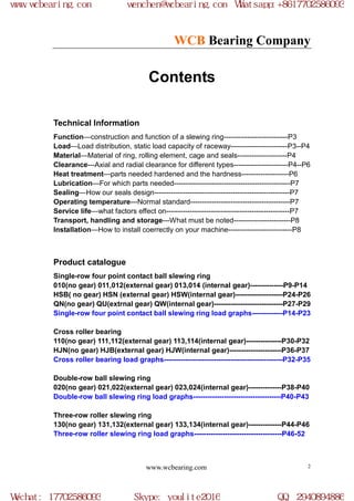 WCB small type of slewing bearing heavy load | PDF