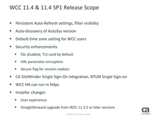 The New Features and Enhancements in CA Workload Control Center (WCC ...