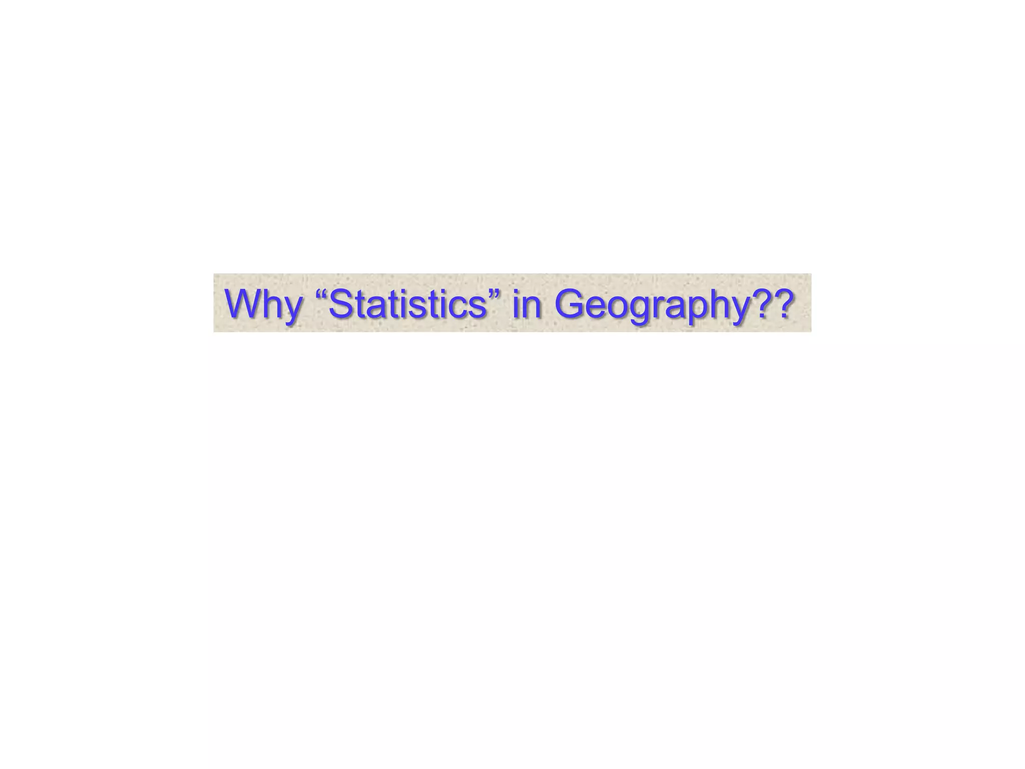 Sampling and Probability in Geography | PPT
