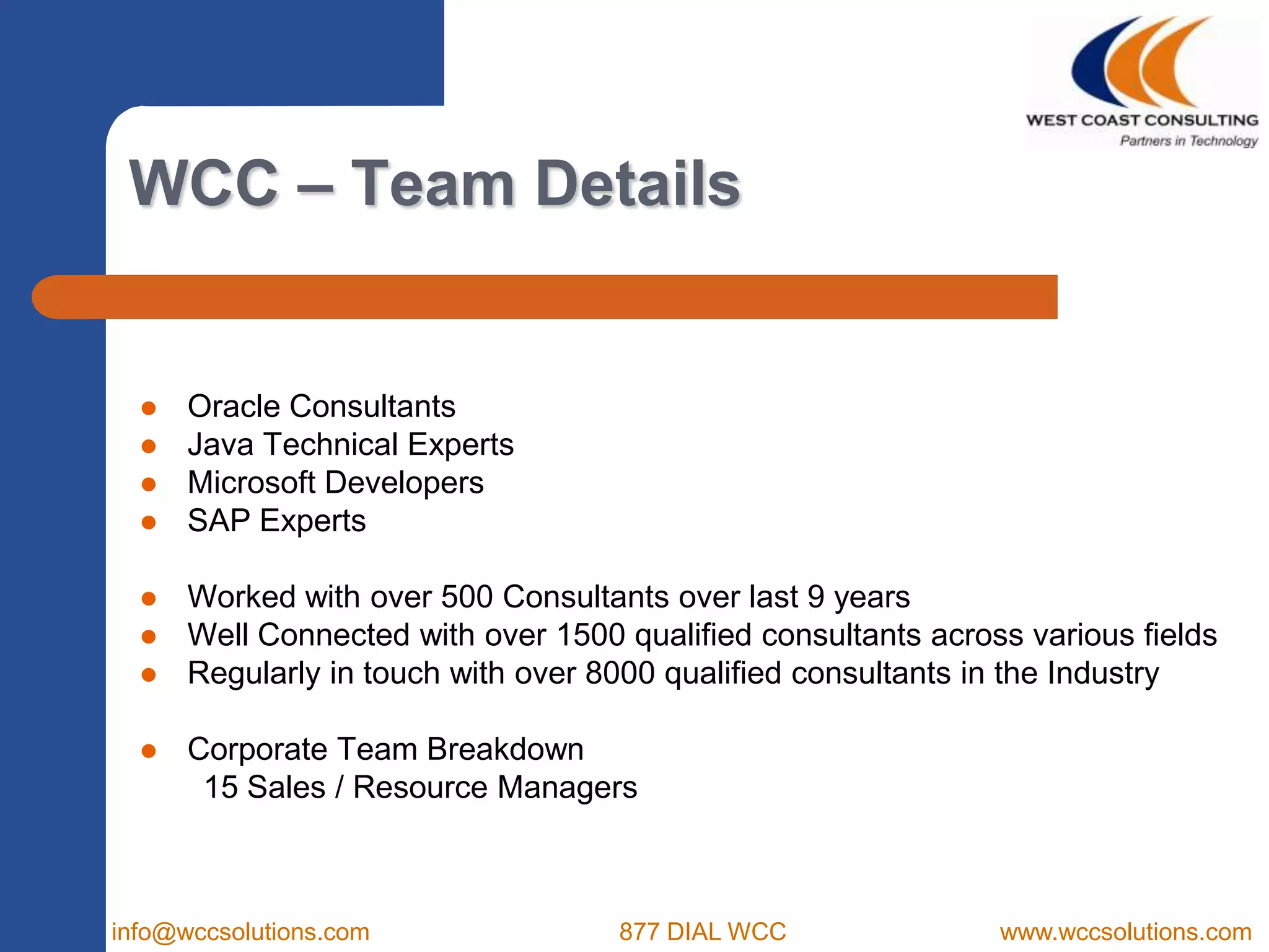 Wcc Company Profile Linked In | PPT
