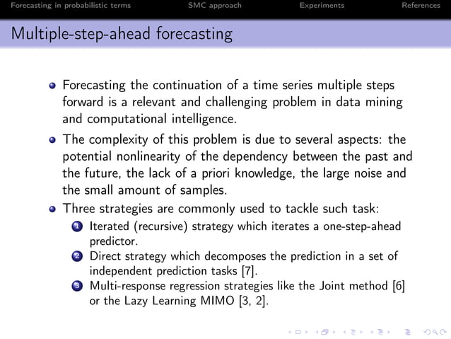 A Monte Carlo strategy for structure multiple-step-head time series ...