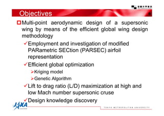 MULTI-POINT DESIGN OF A SUPERSONIC WING USING MODIFIED PARSEC AIRFOIL REPRESENTATION | PPT