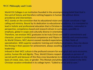 Wcc presentation | PPT