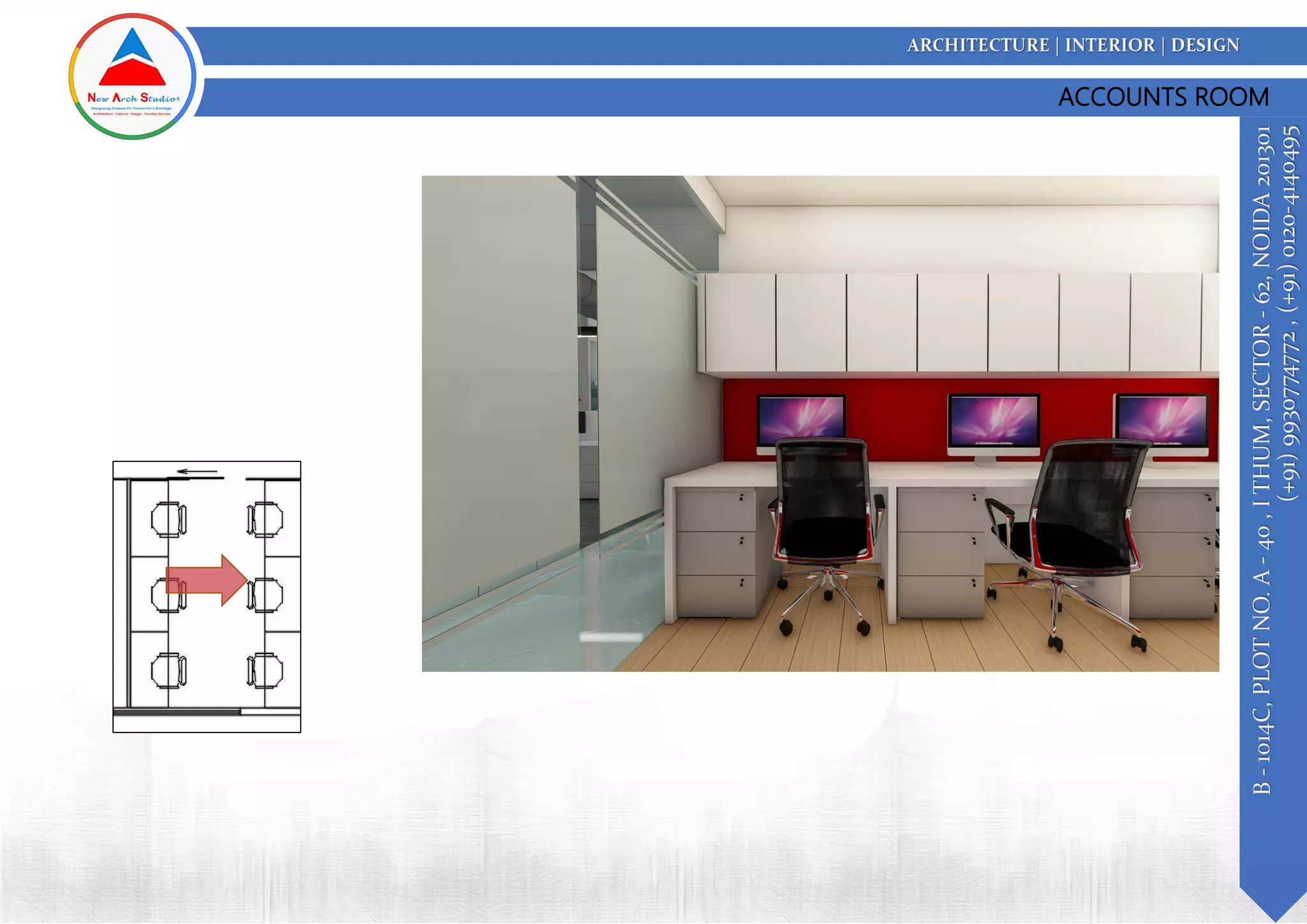 corporate office interior done by New Arch Studios Neha Chopra | PPT