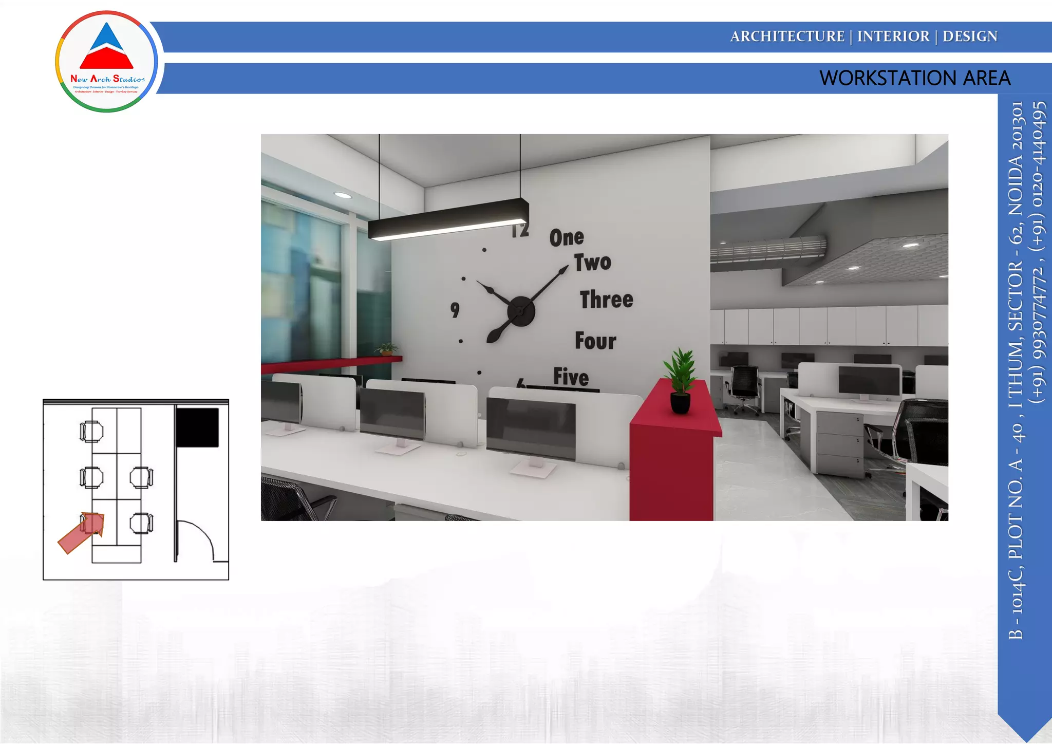 corporate office interior done by New Arch Studios Neha Chopra | PPT