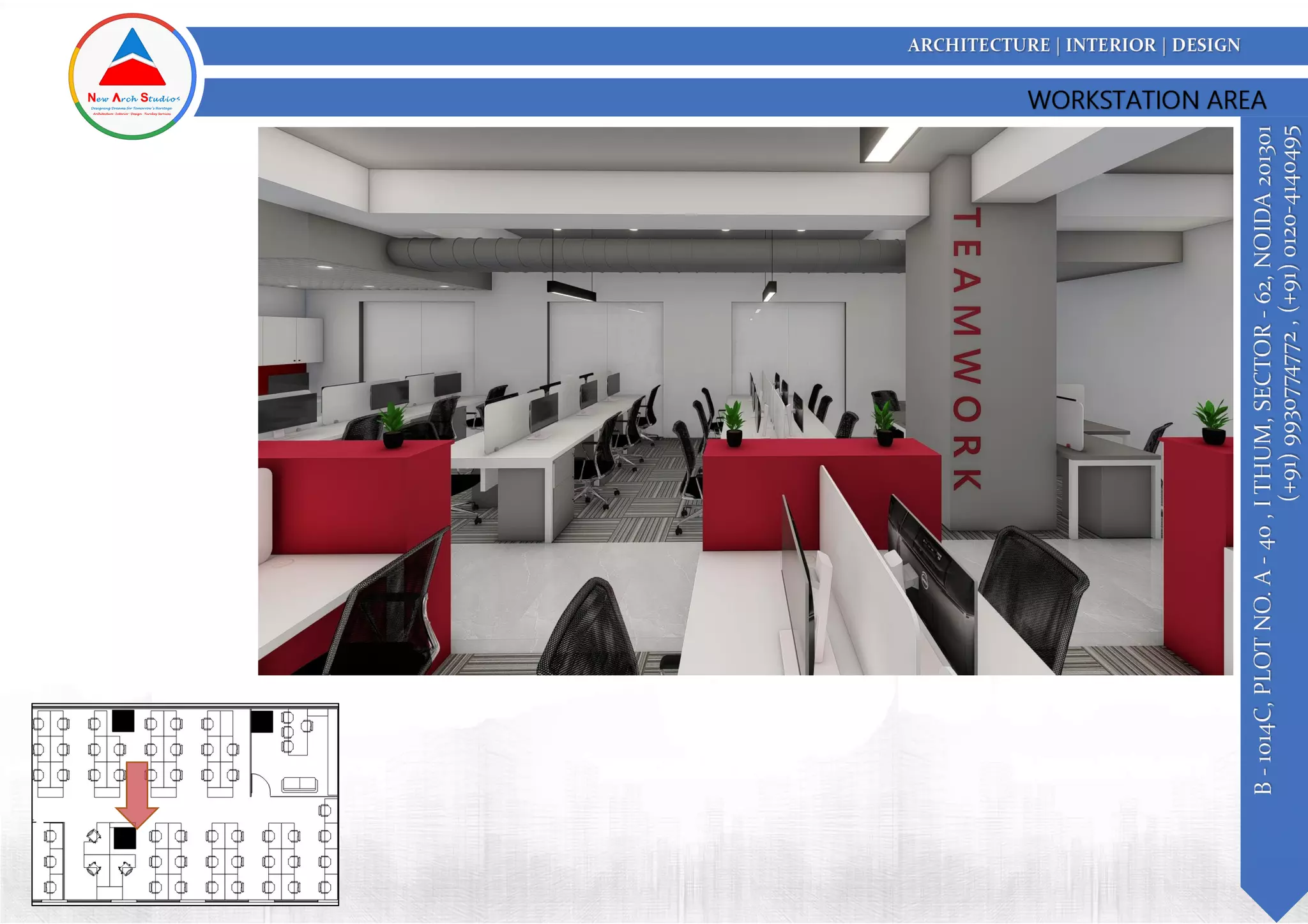corporate office interior done by New Arch Studios Neha Chopra | PPT